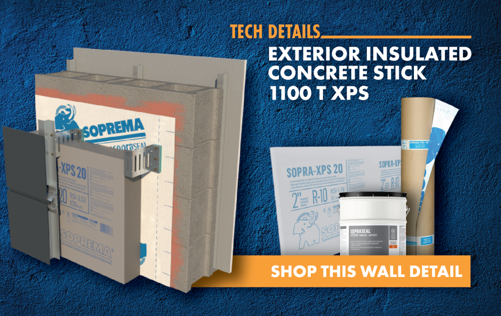 Tech Details - Exterior Continuous Insulated Concrete Wall with Soprema ...